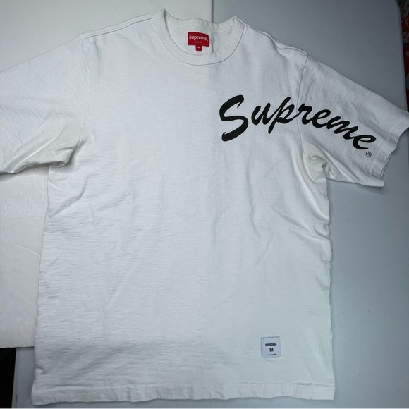 Supreme | Shirts | Supreme Shoulder Arc Logo White Color Mens Medium ...